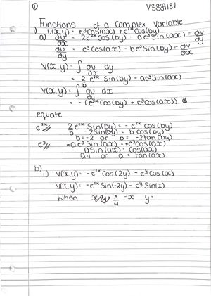 Functions Of A Complex Variable - Functions d- a complex Va r i a b l e NO i0bIe CompC Funchons ...