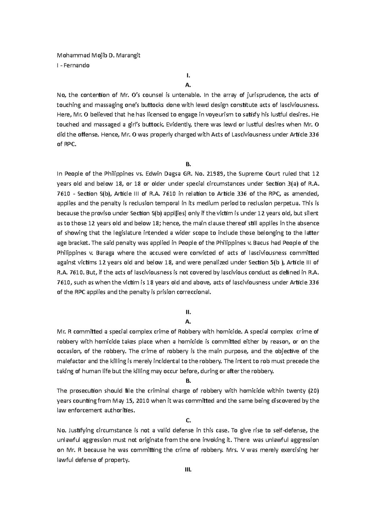 Marangit, Mohammad Mojib D - 3rd Assessment - Mohammad Mojib D ... Marangit, Mohammad Mojib D - 3rd Assessment - Mohammad Mojib D ...