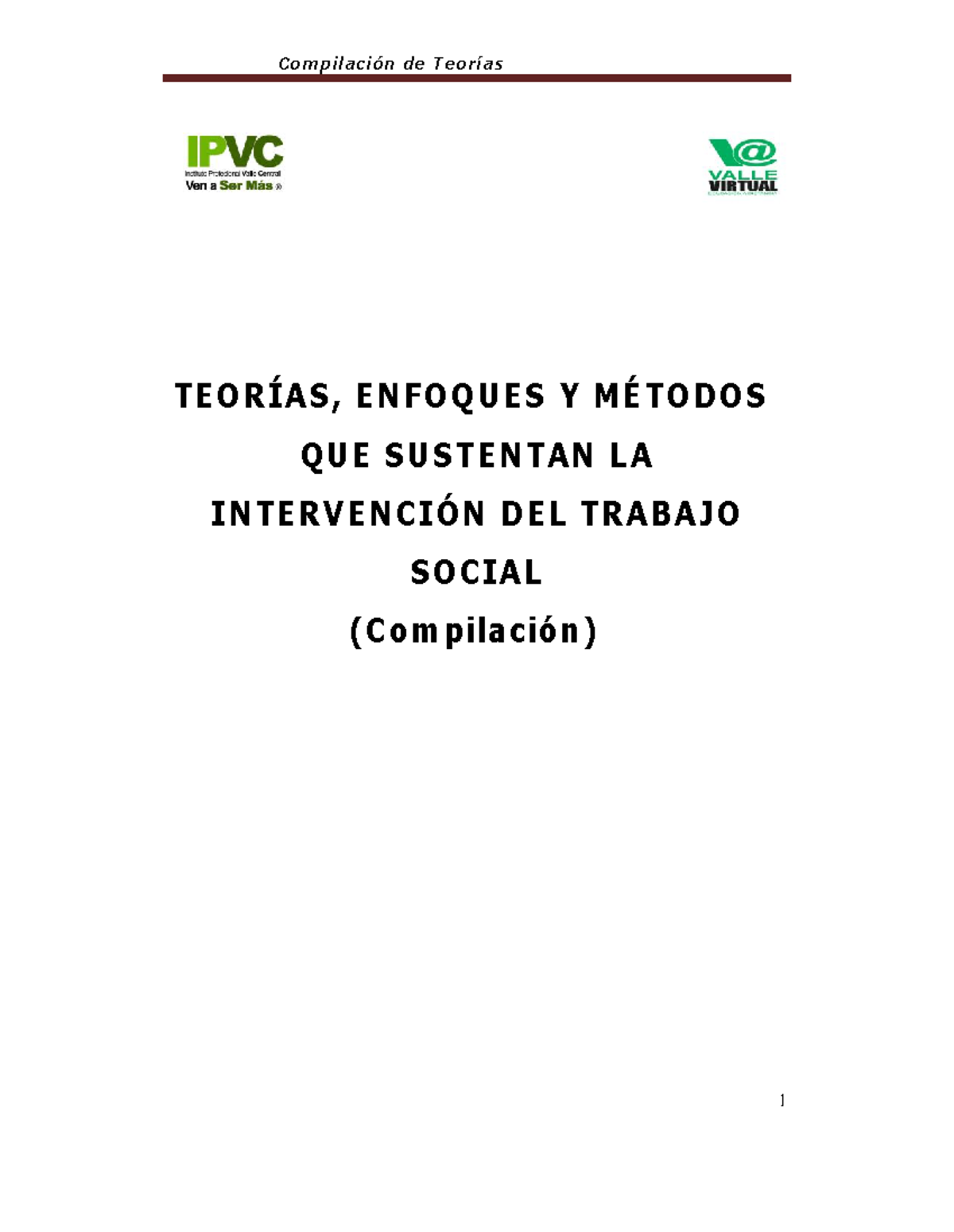 Compilacion de Teorias - C o m p ila ció n d e T eo ría s T E O R ÍA S ...