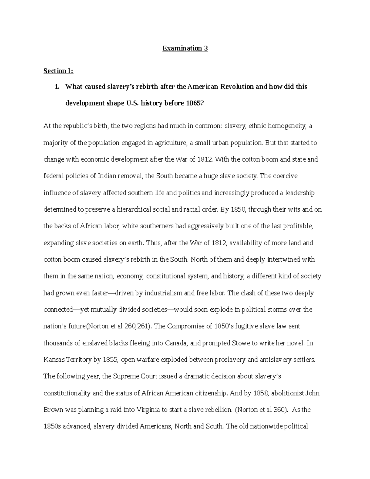 Joshi.Riya - American History Settlement to Civil War Exam Essay 3 ...