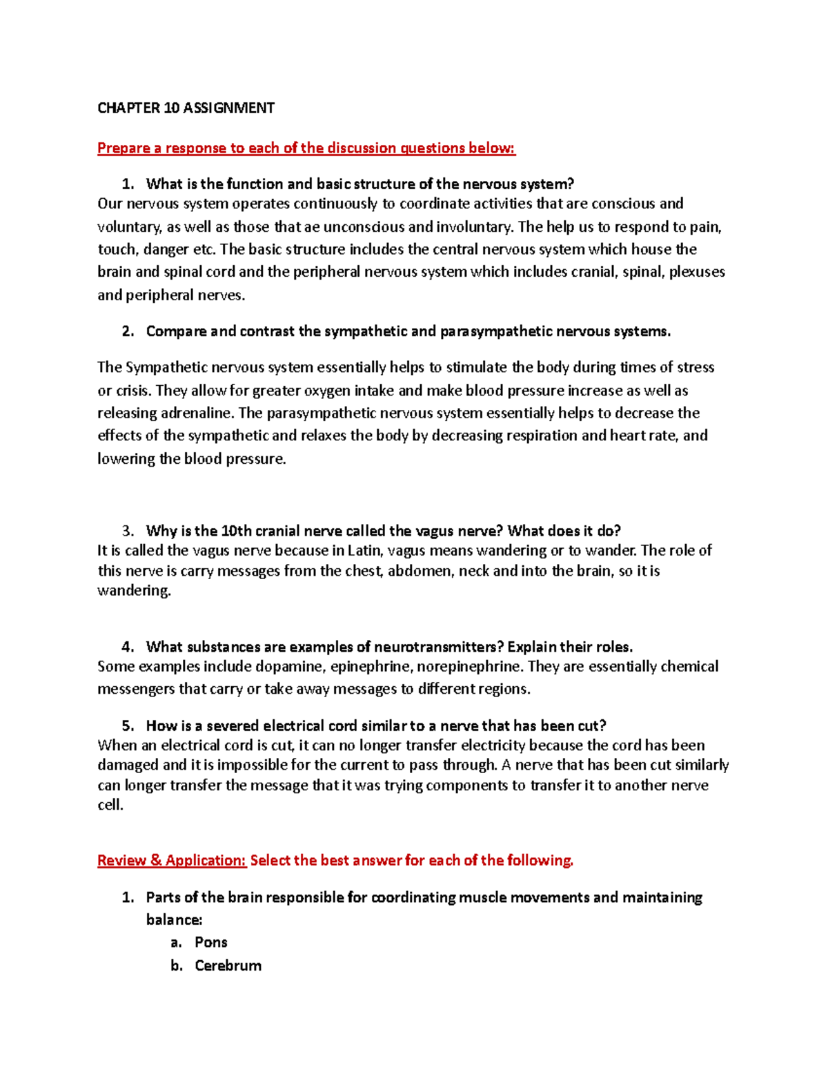 HINM115Chapter 10Assignment Done - CHAPTER 10 ASSIGNMENT Prepare a ...