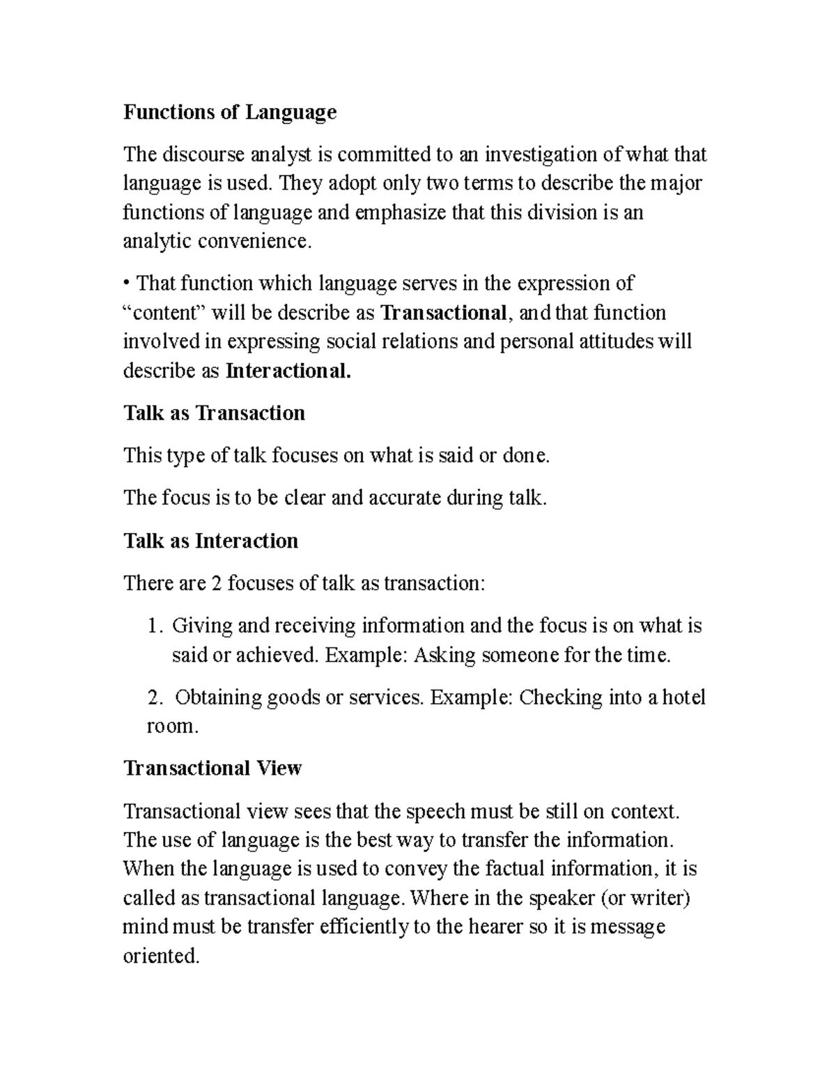 Functions Of Language LINGUISTICS Functions Of Language The 