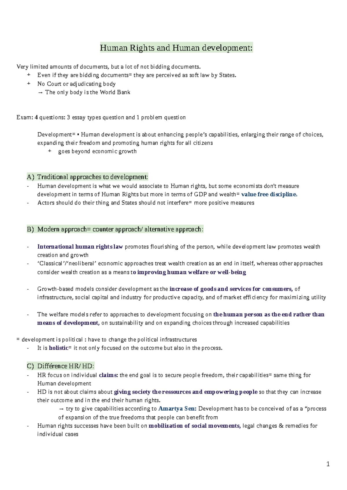 Humand Rights and Human development - Google Docs - Human Rights and ...