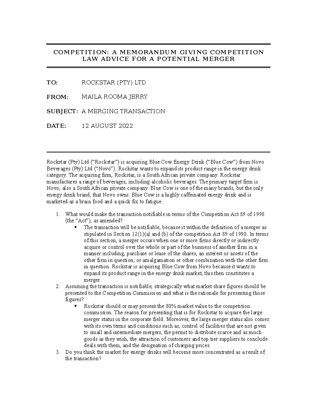 Competition law - A broad overview of various principles - COMPETITION ...