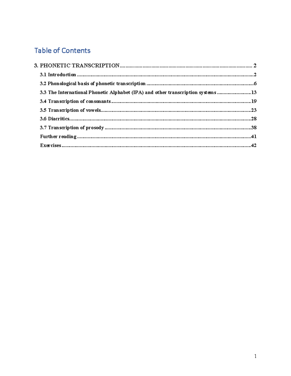 Chapter 3 ling - textbook - Table of Contents PHONETIC - Studocu
