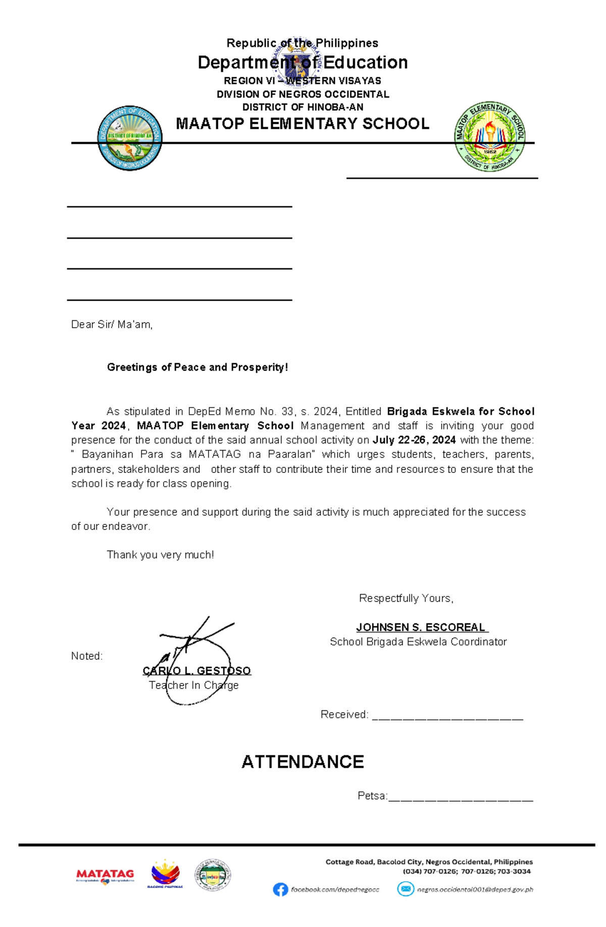letter for brigada sa eskwela https://www.studocu.com/ph//upload ...