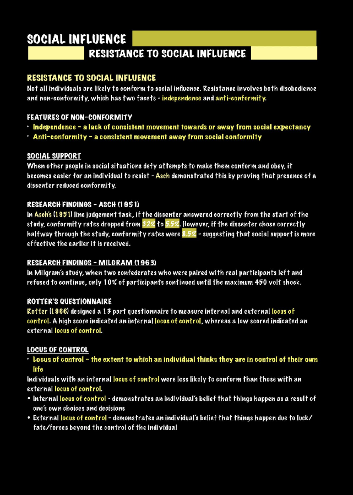 Jpg2pdf 66 - lecture notes on resistance to social influence and locus ...