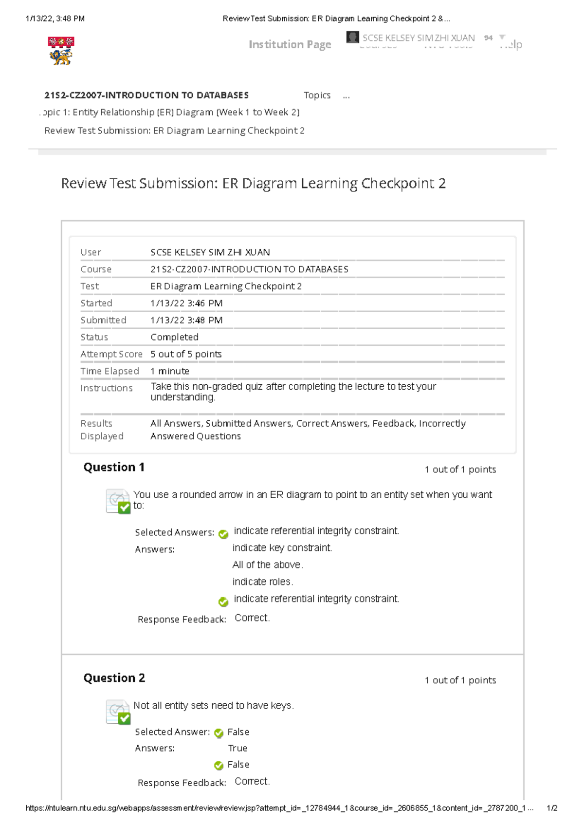 Checkpoint 2 - .. - Studocu