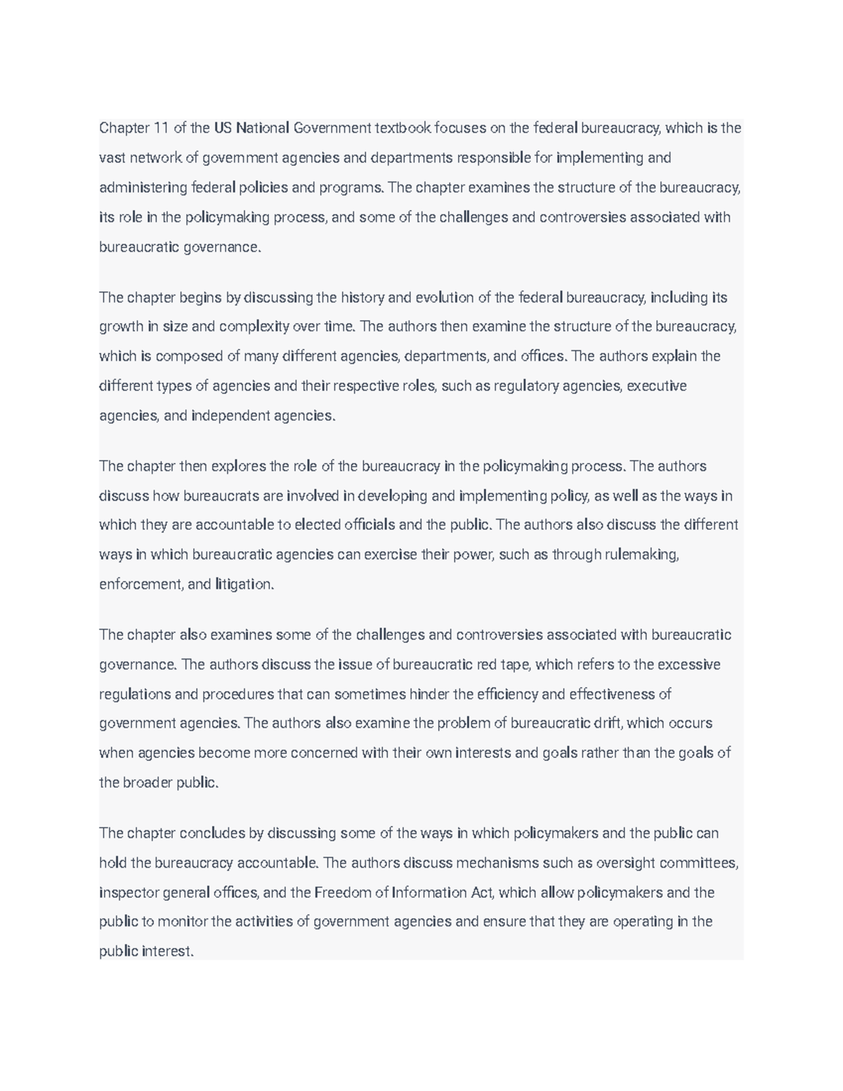 US National Government (15) - Chapter 11 of the US National Government ...