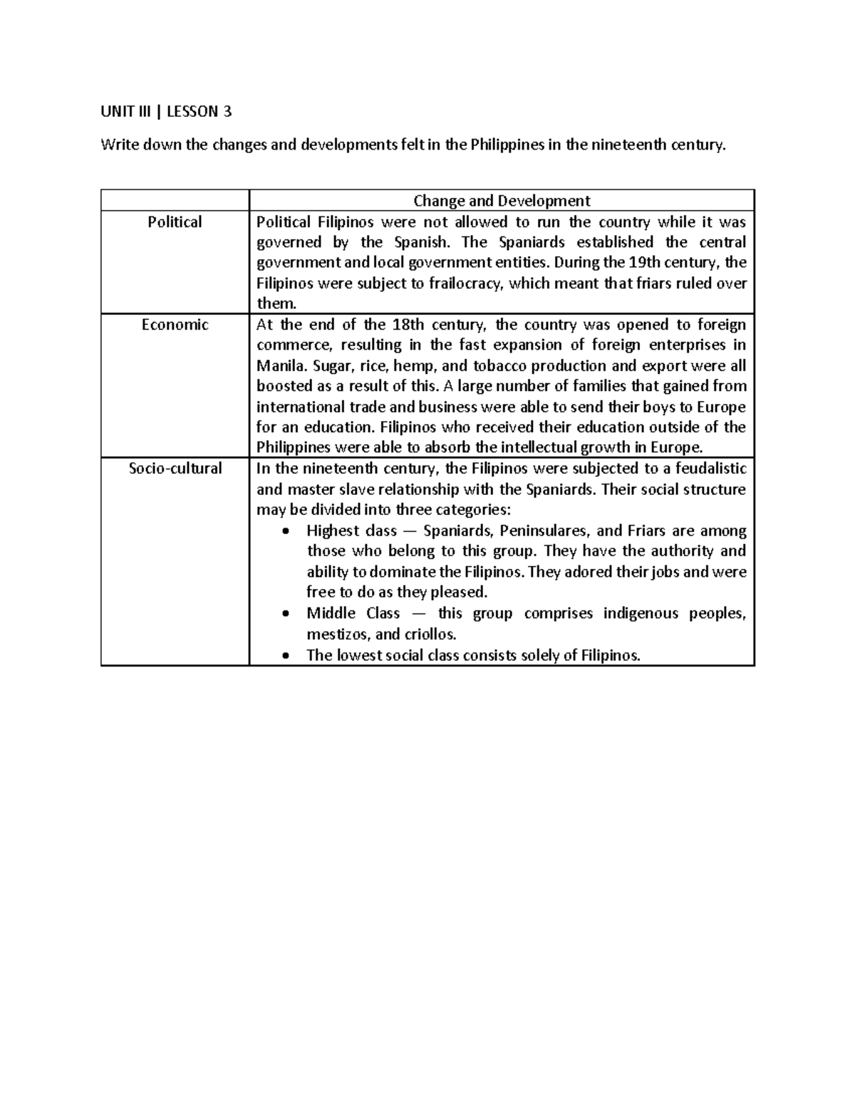 UNIT 3, Lesson 3 Readings in Philippine History - UNIT III | LESSON 3 ...