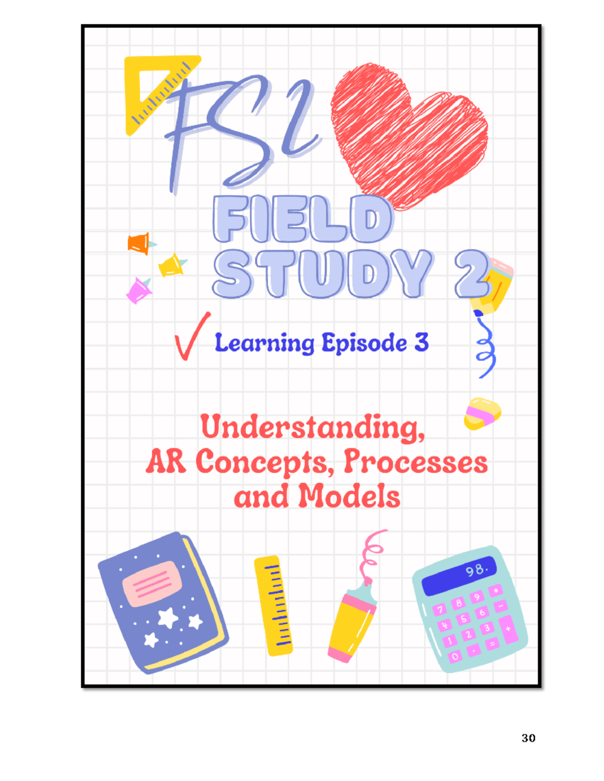 FS2-Episode-3 - Field study for Pre-service Teacher - To have meaningful and successful - Studocu