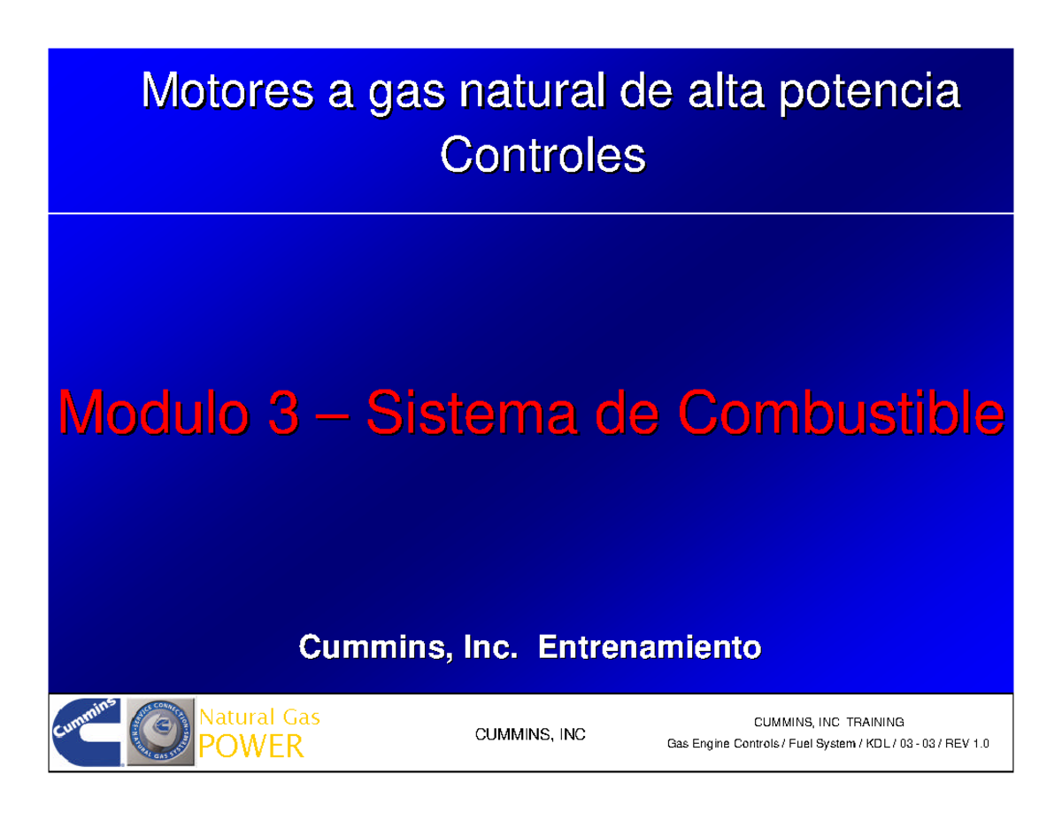 Module 3 - Fuel System - motor cummins - Cummins, Inc ...