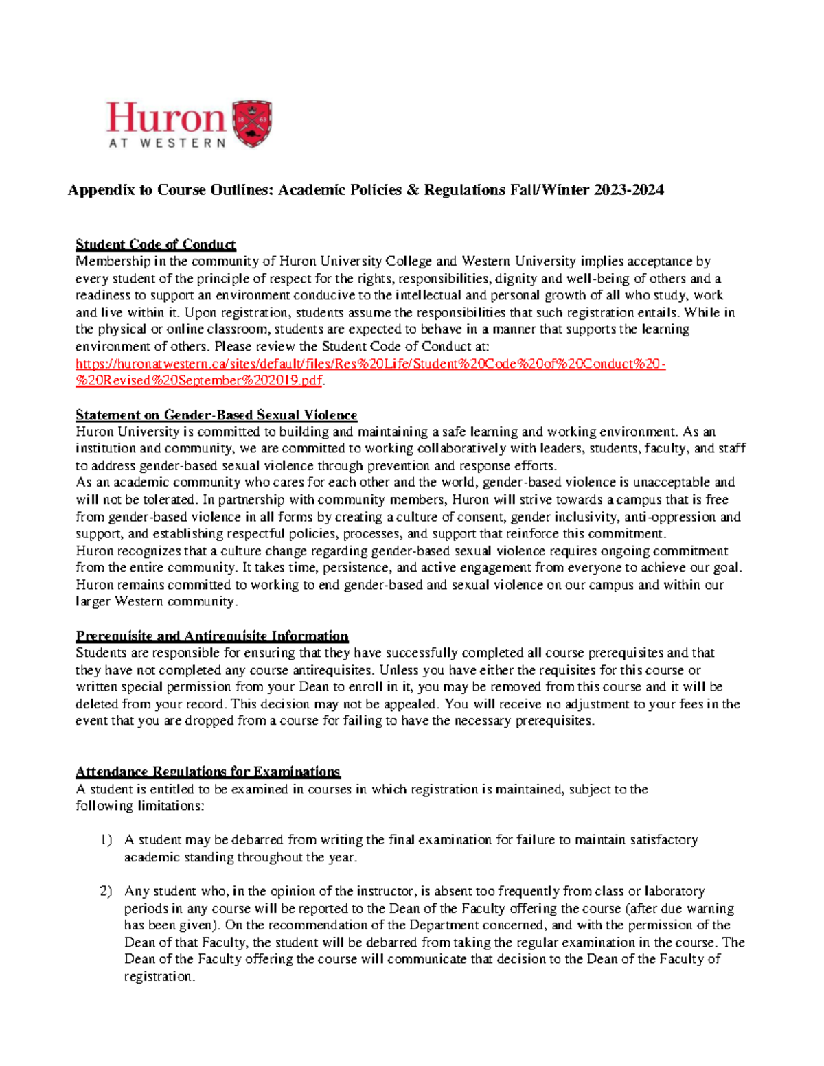 FASS Academic Policies Appendix to Course Outlines - FW 2023-2024 ...
