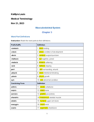 Week 5 Assignment Worksheet - MOA115 Medical Records and Insurance Week 5 Assignment ...