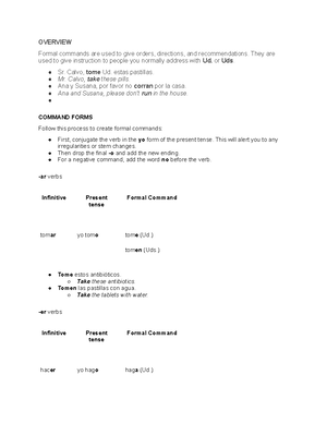El Verbo Doler-Lecture - MEANING OF DOLER Use the verb doler (ue) to ...