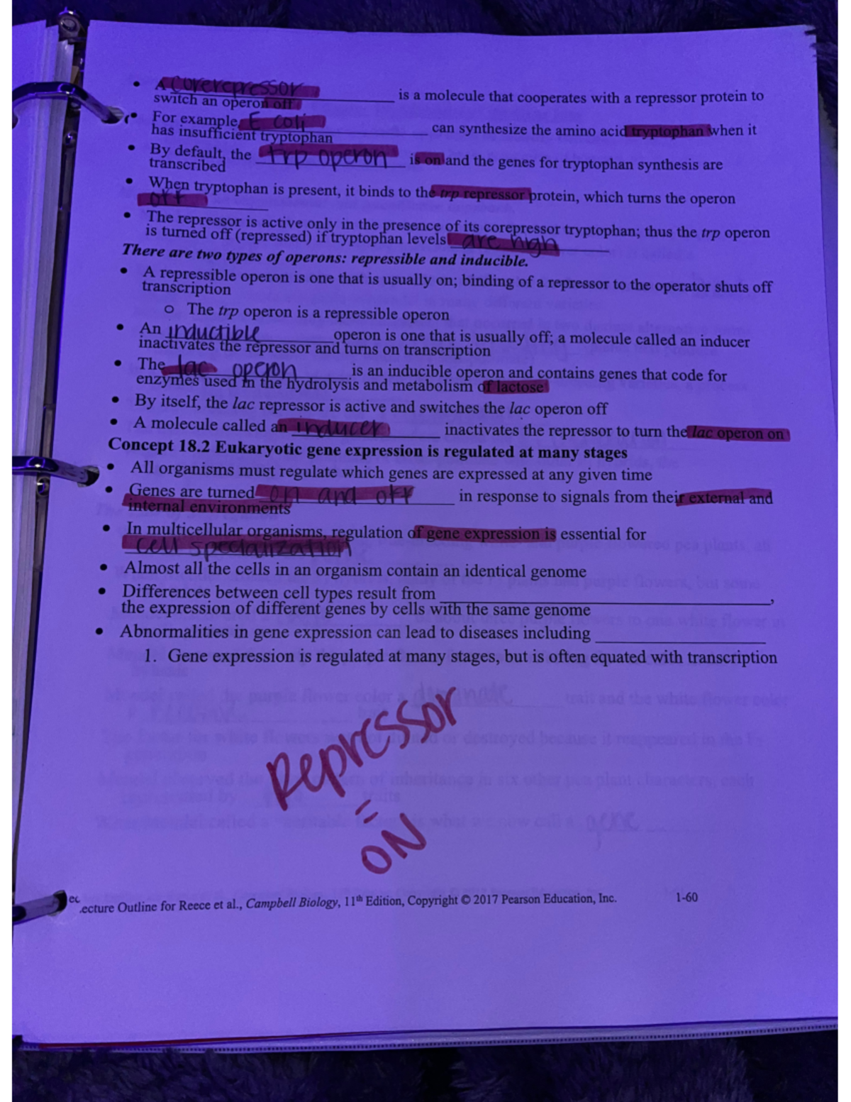 43 - general biology lecture notes - oo is a molecule that cooperates ...