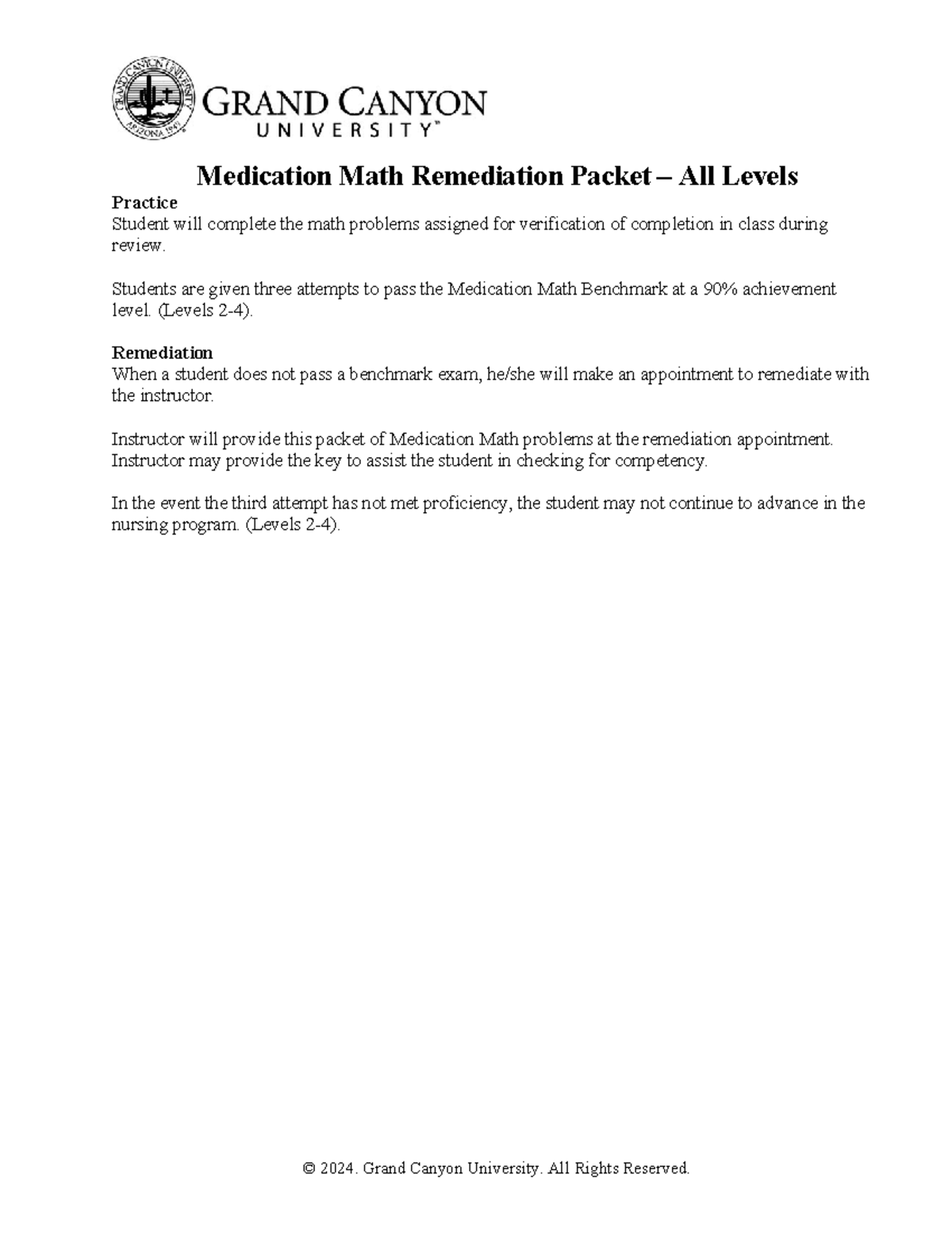Medication-Math-Remediation-Packet-All-Levles-Student - Medication Math ...