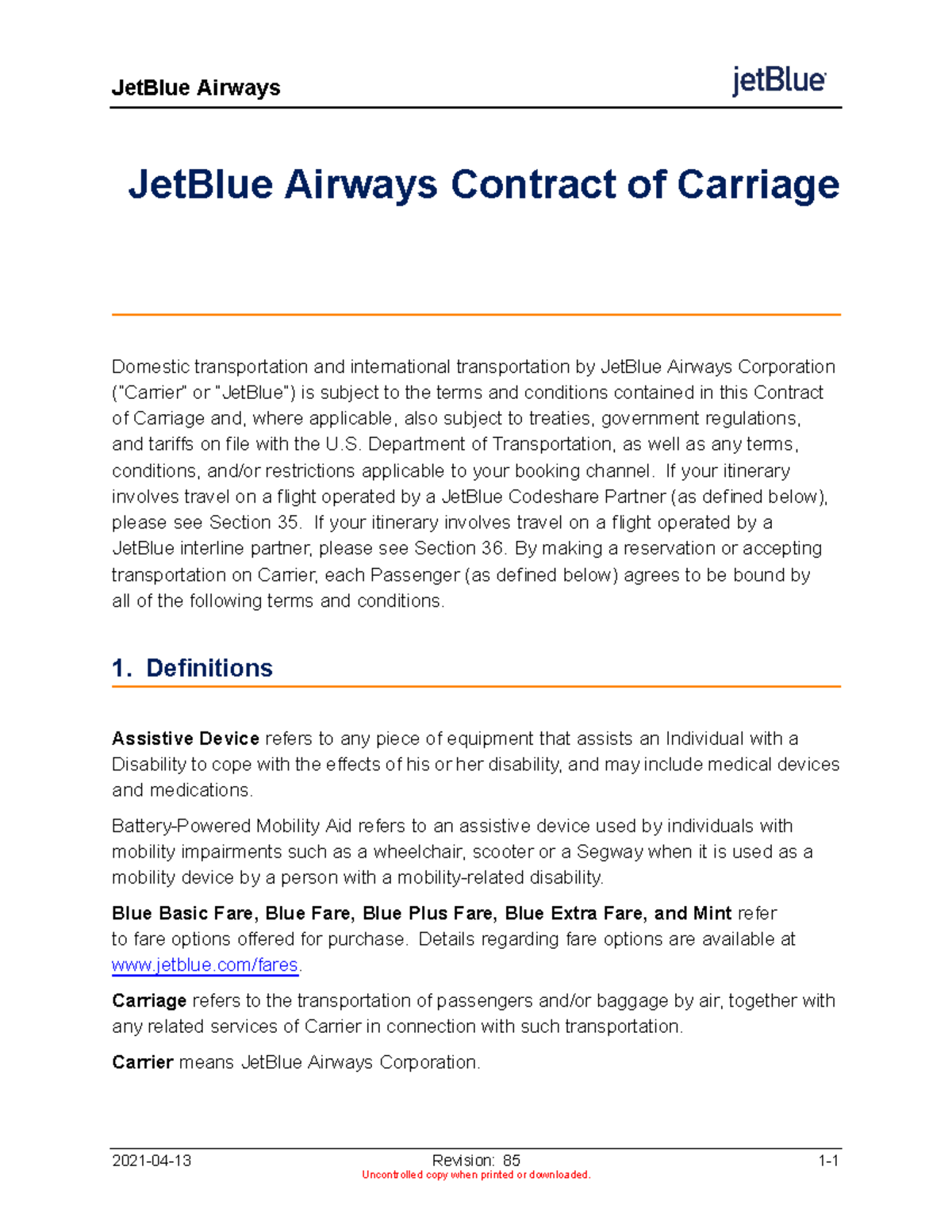 Contract of carriage - asdfasdgasfdgasdfasdfasdfssea asdf asdf ;laksjf ...