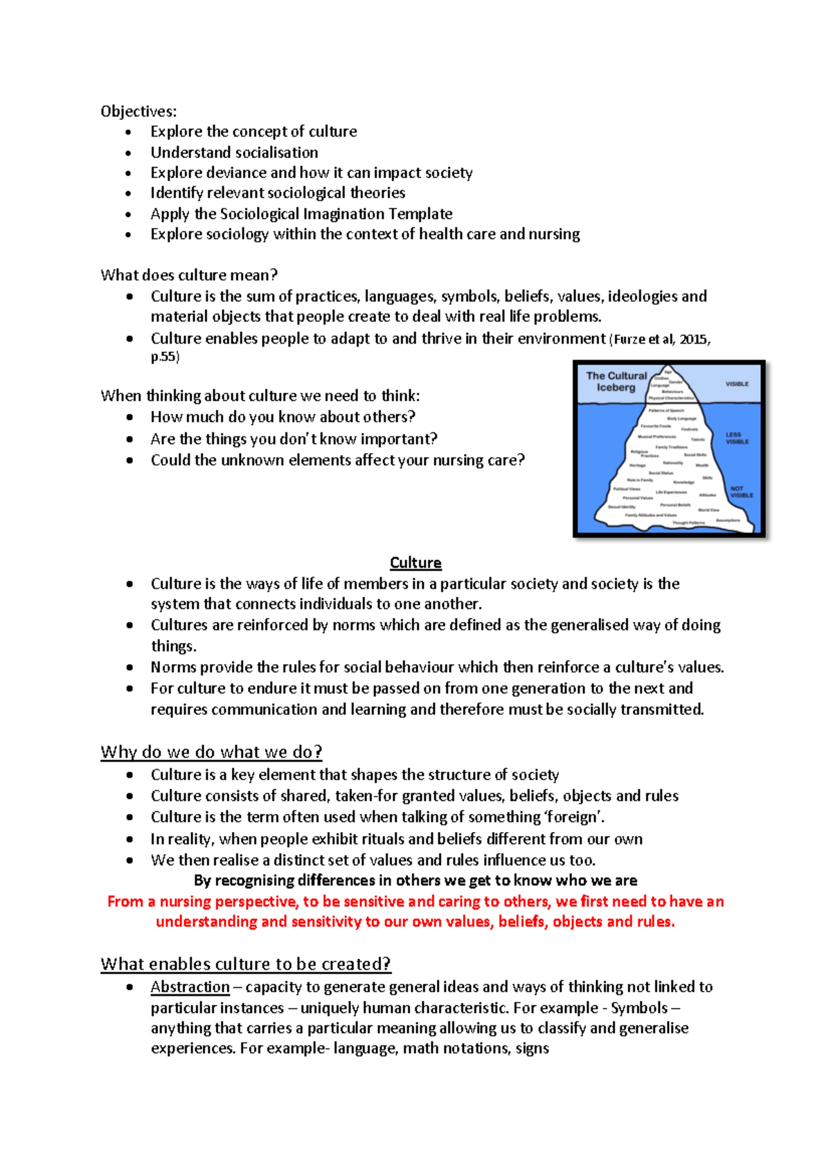 Social and cultral diversity 1-5 - Objectives: - Explore the concept of ...