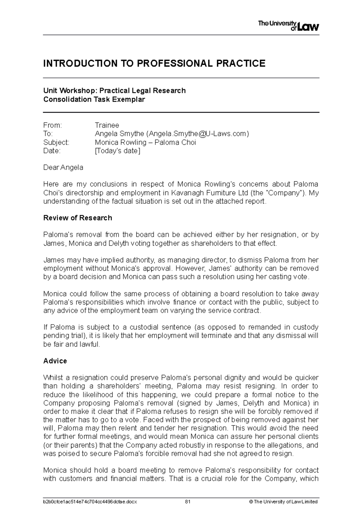 2021 ipp ws practical legal research ce02 task exemplar - INTRODUCTION ...