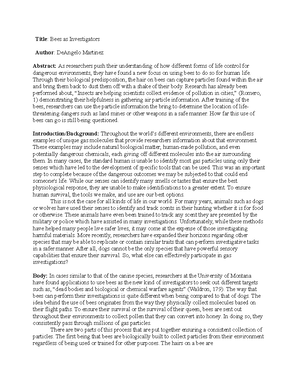 Mini Review 11-2 - This paper provides an example of how to use CSE ...