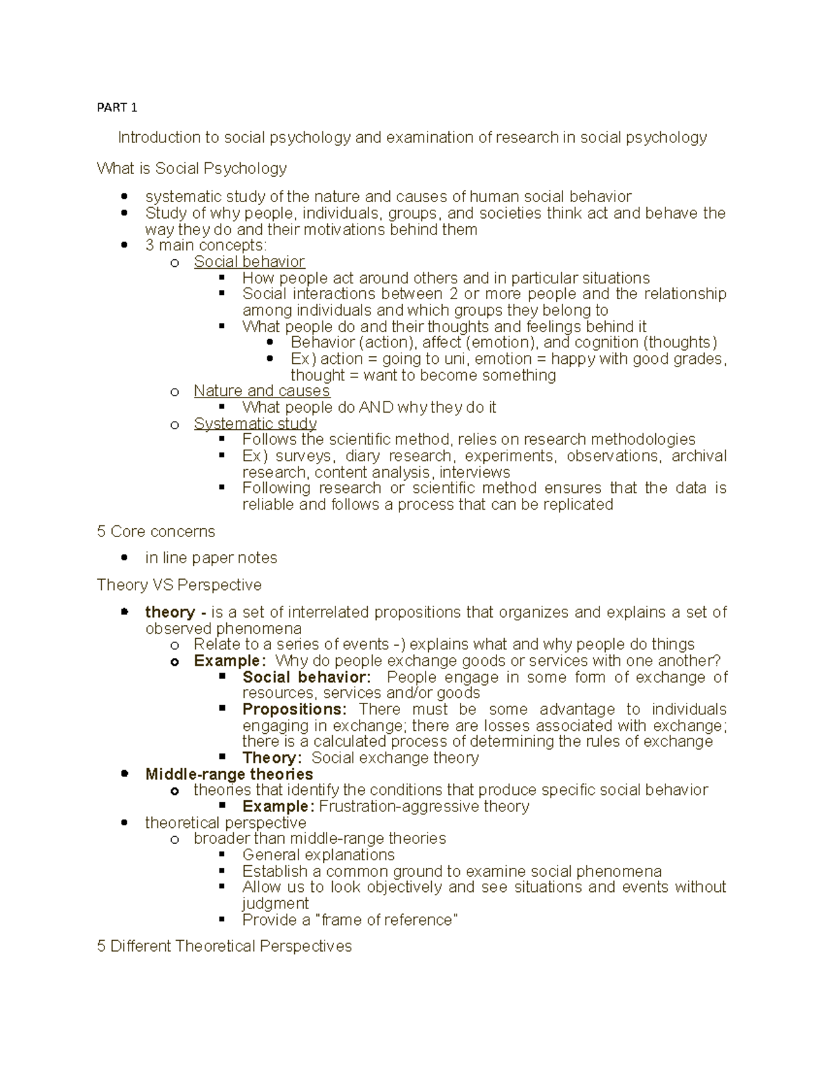 Social Psychology Module 1 - PART 1 Introduction to social psychology ...