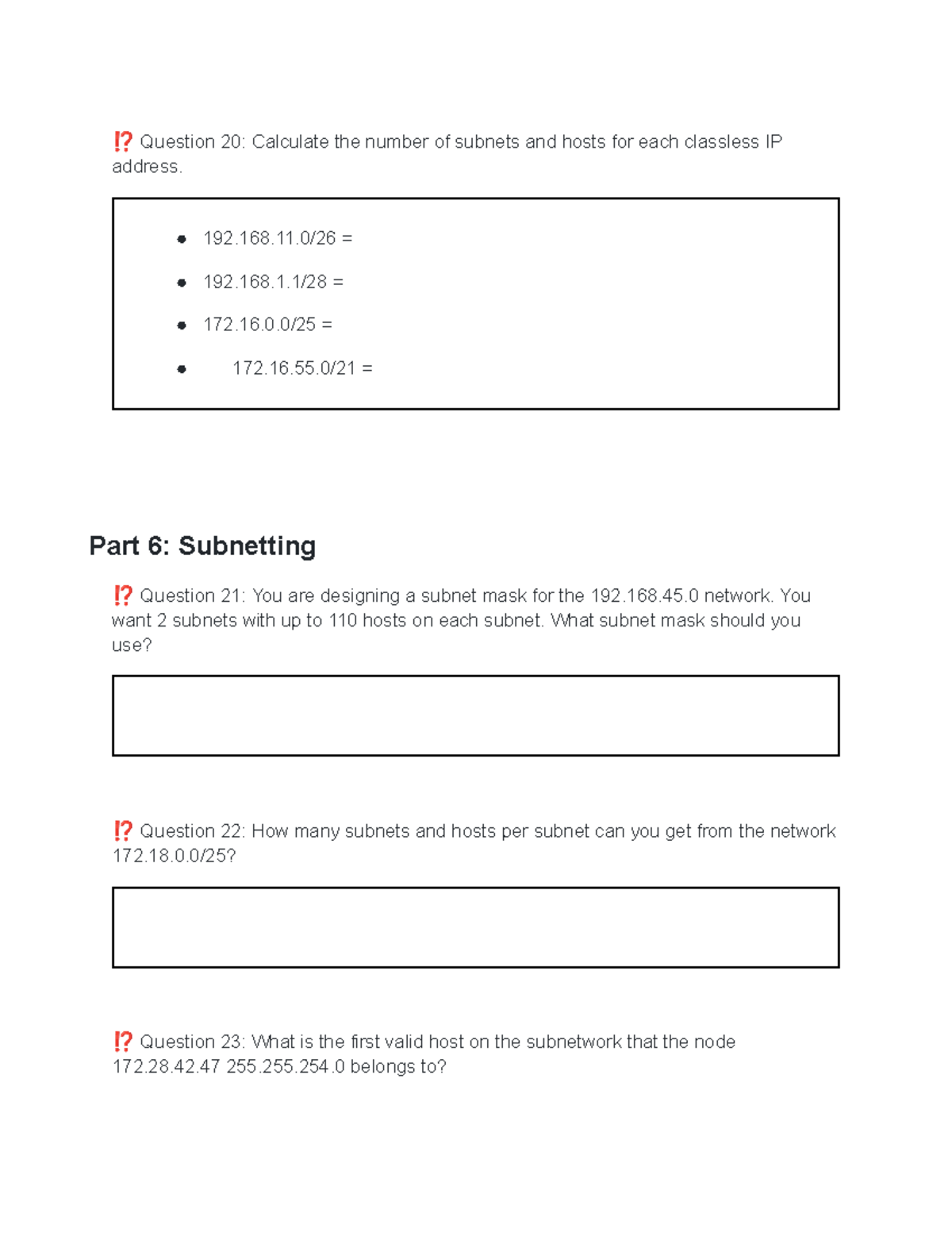 A04 Part 3 A04 Part 3 Question 20 Calculate The Number Of