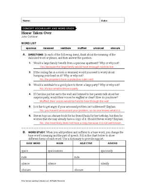 Where is here text Qs - dcgvhbjnk - Name: Date: Where Is Here? Joyce ...