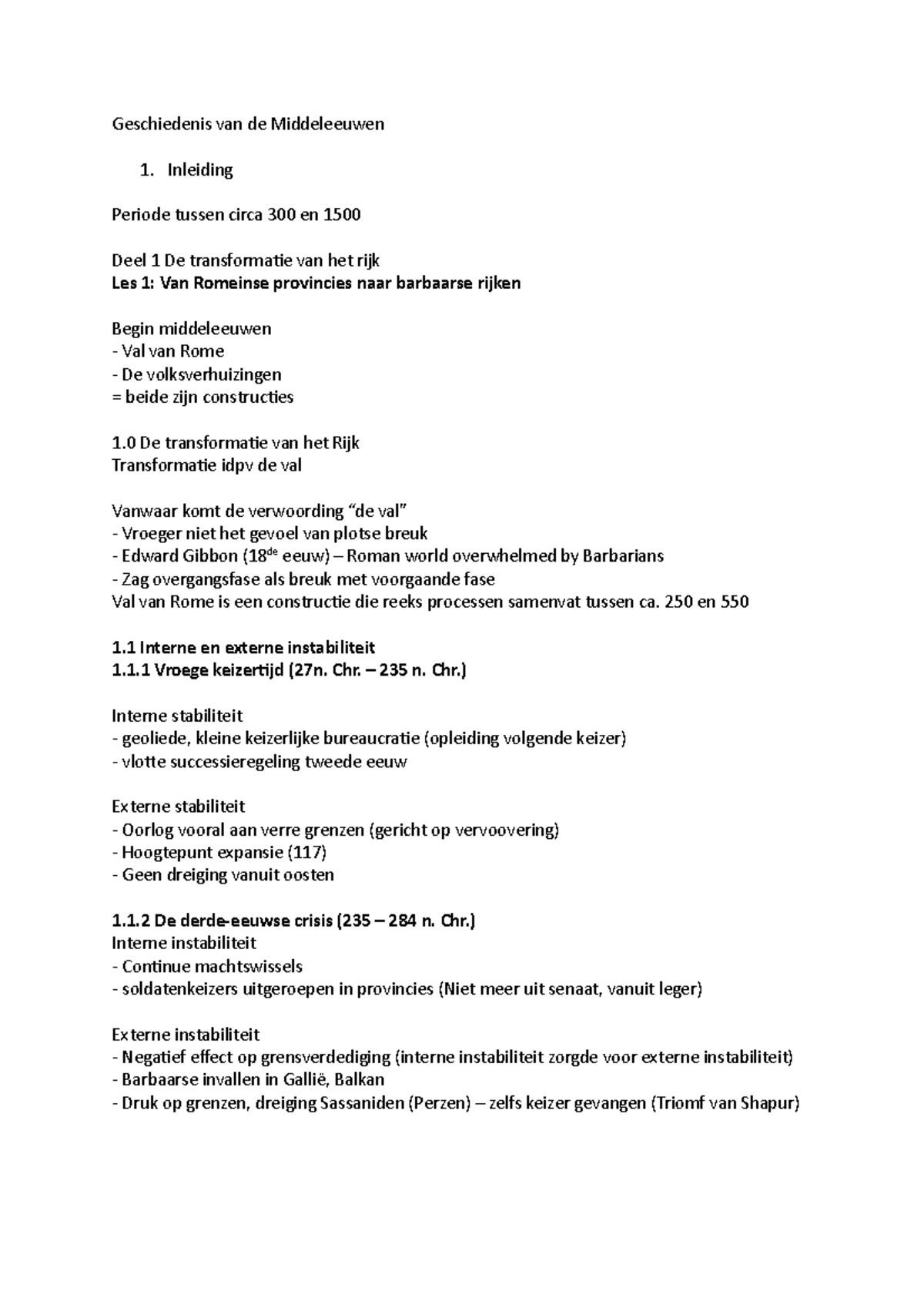 Geschiedenis van de Middeleeuwen - Geschiedenis van de Middeleeuwen ...