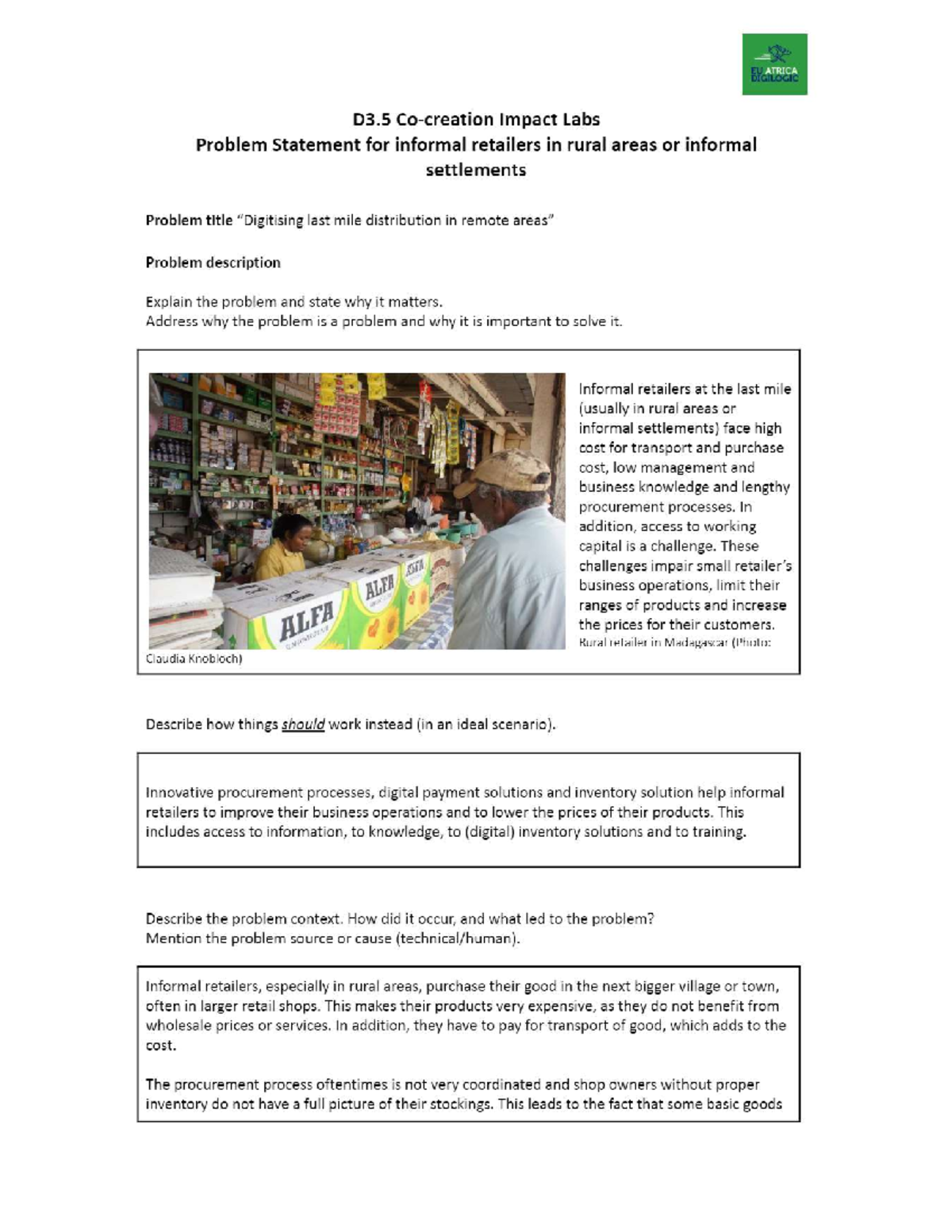 Team B Problem Statement - Entrepreneurship and Venture Management ...