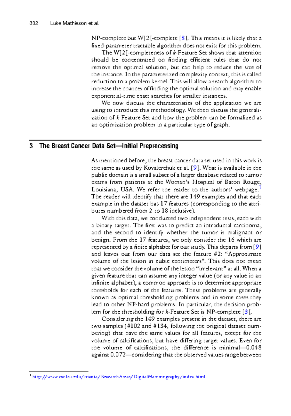 Fundamentals of Bioinformatics-101 - NP-complete but W[2]-complete [ 8 ...
