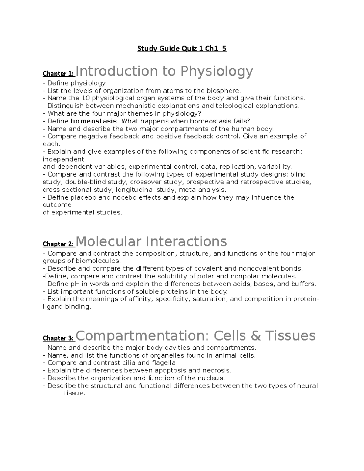 Study Guide Quiz 1 Ch1 5 - Study Guide Quiz 1 Ch1_ Chapter 1 ...