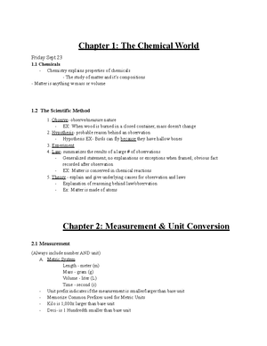 The Chem 1A Study Guide - THE Ultimate Best Comprehensive CHEM 1A Study Guide Chapters 1 & 2 ...