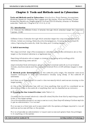 Module-5 - Introduction to Cyber Security module-5 notes - Chapter 5 ...