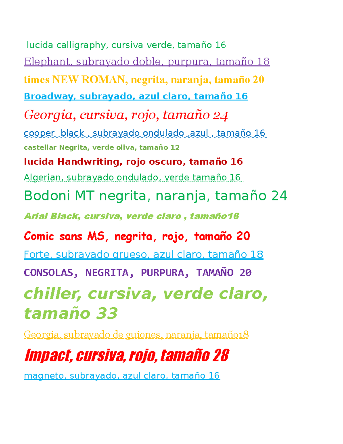 Lucida calligraphy - ES BUENOINFORMARSE - chiller, cursiva, verde claro ...