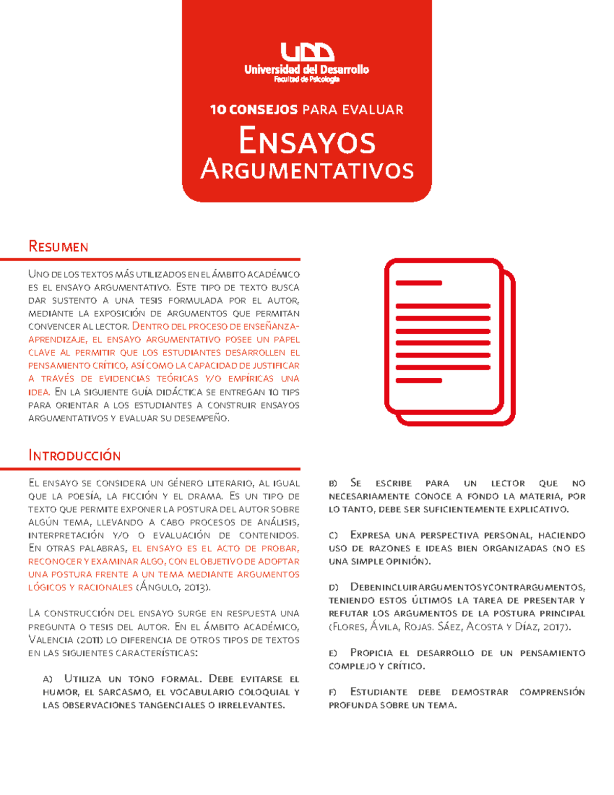 Plantilla 6 ensayos-argumentativos - 10 consejos para evaluar Ensayos ...
