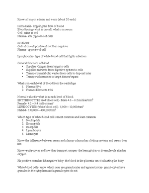 Muscle Lab Hand Out - MUSCLE ANATOMY HAND OUT TO ACCOMPANY BIO1314 ...