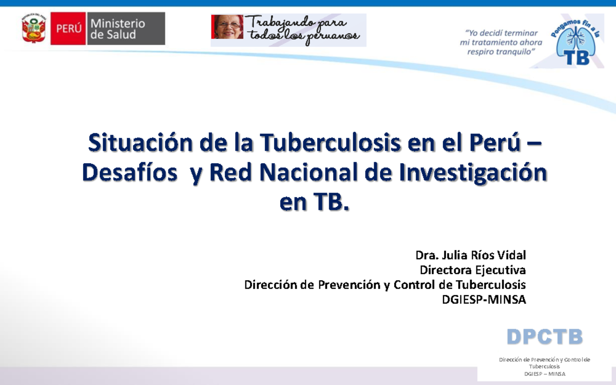 Situa TB PERU 2015 - informe - Dirección de Prevención y Control de ...