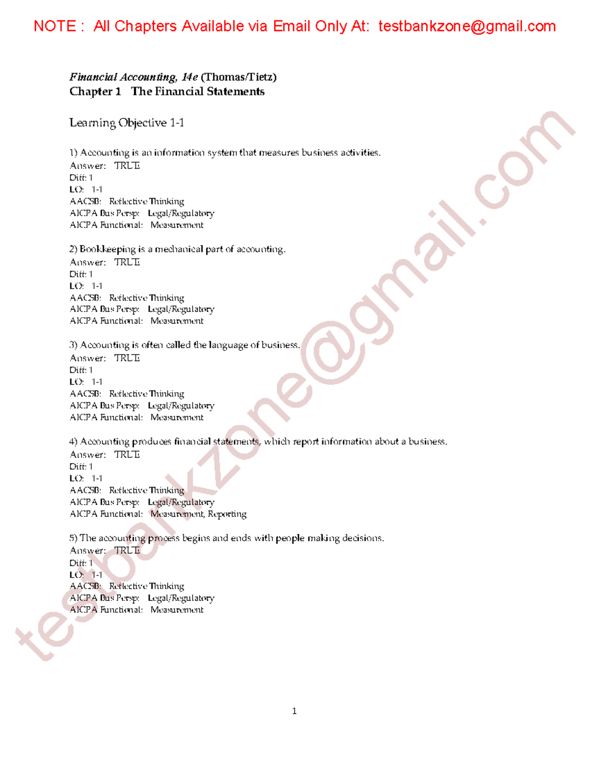 Solutions and Test Bank For Financial Accounting, 14th Edition by C ...
