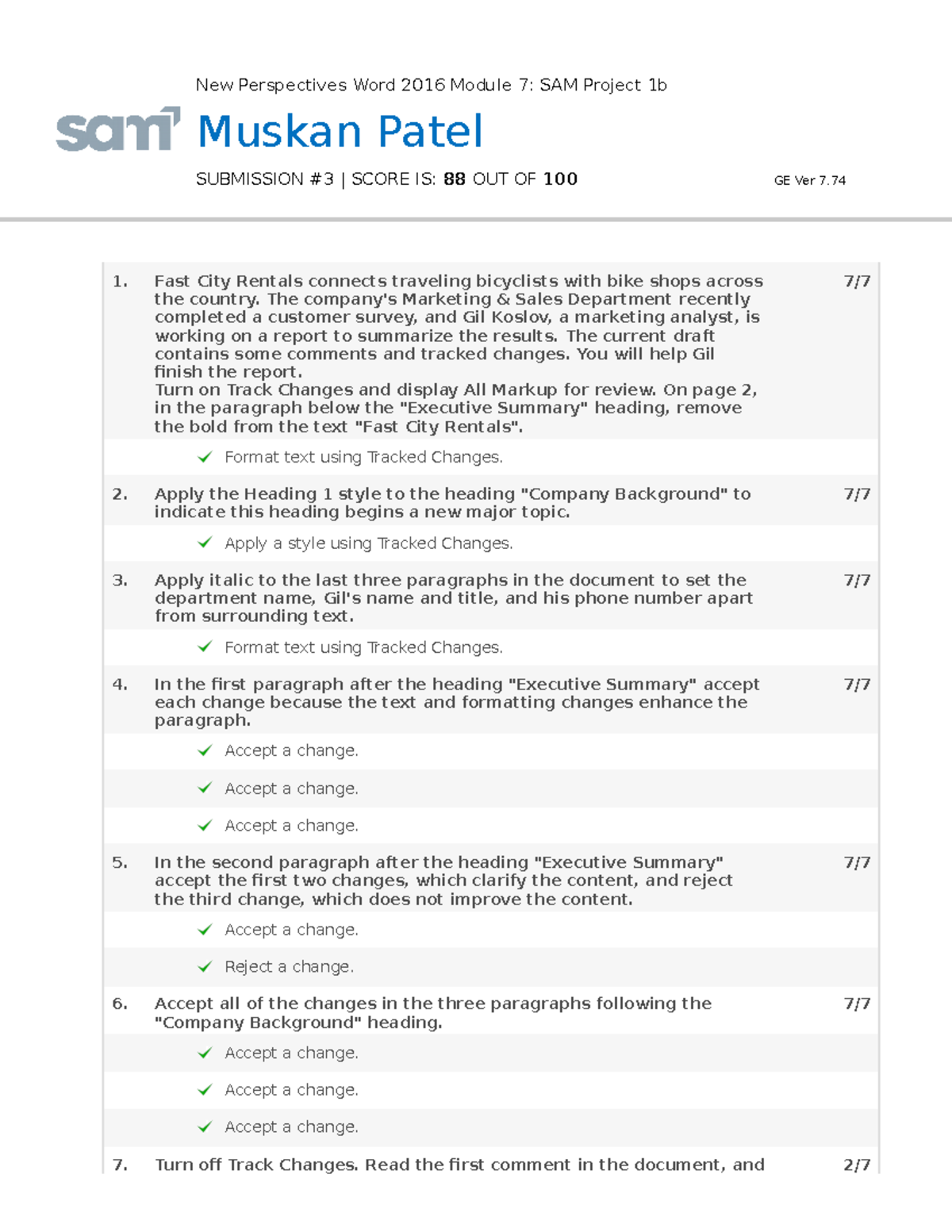 NP WD16 7b Muskan Patel Report 3 - New Perspectives Word 2016 Module 7 ...