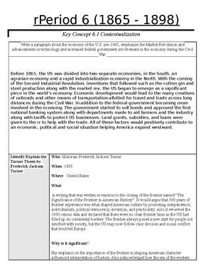 KC Review - Period 7 Apush - Period 7 (1890 - 1945) Key Concept 7 ...
