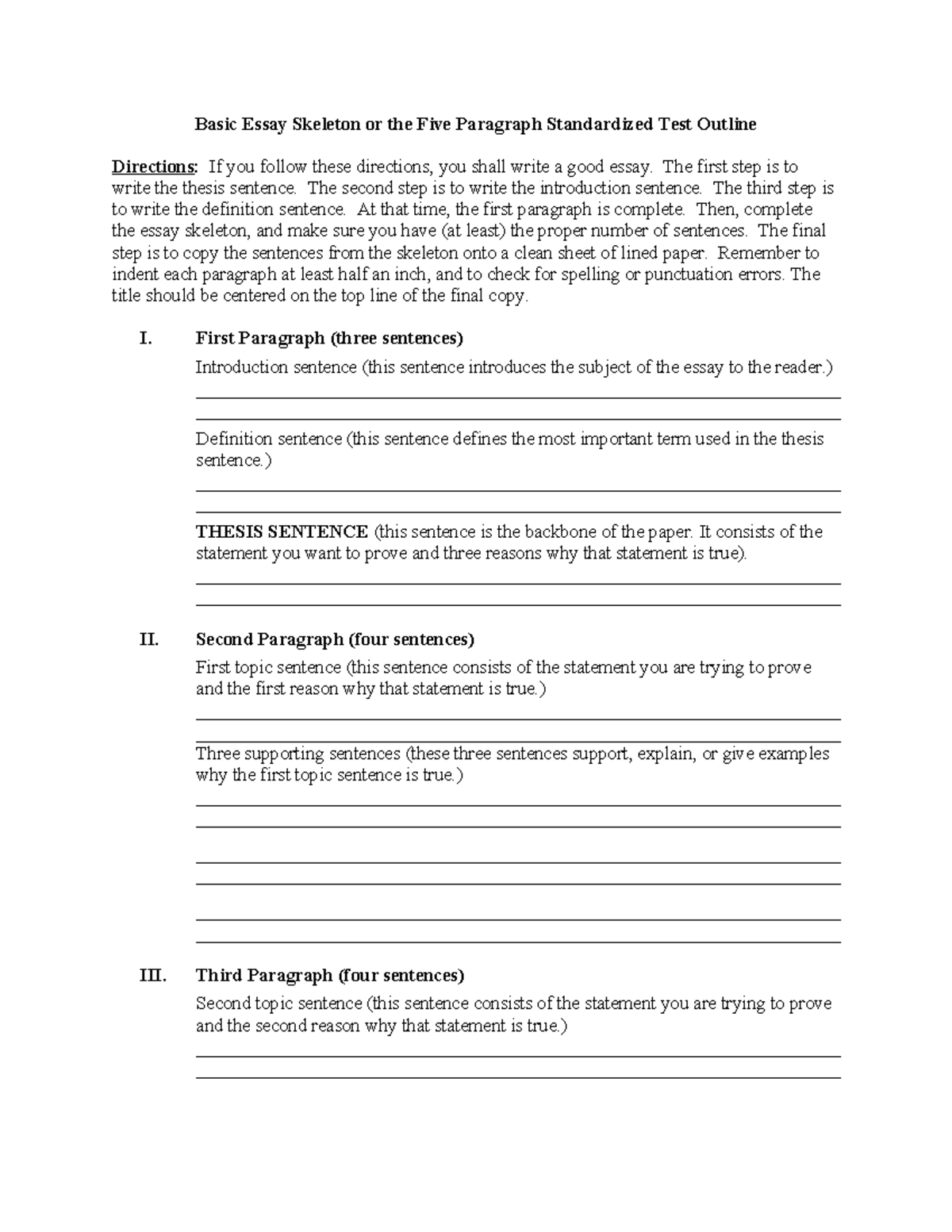 F5e3f4bef0235ef3b8e0c3c9bc4badff - Basic Essay Skeleton or the Five ...