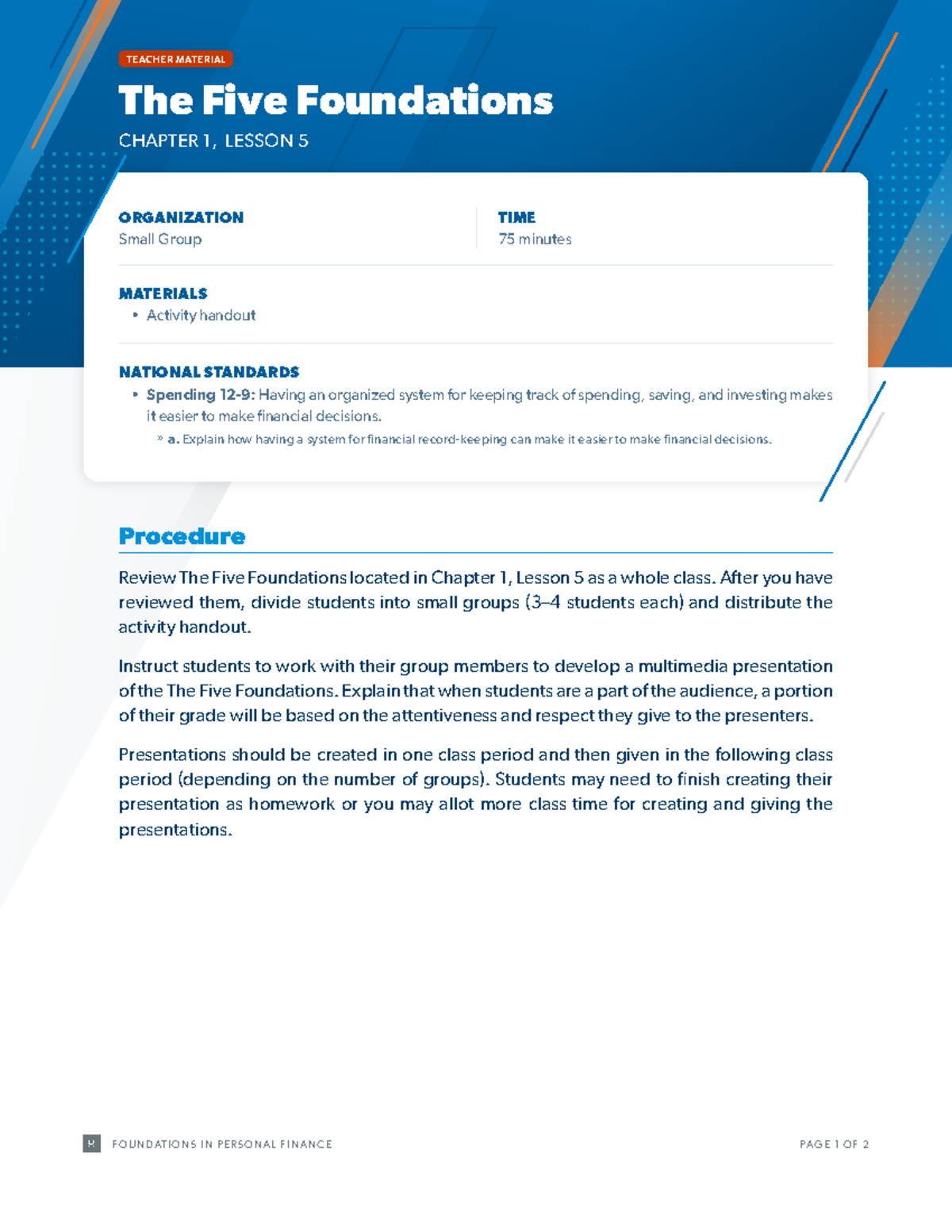 Act ch01 l05 english - fgjsyjhstz - The Five Foundations CHAPTER 1 ...