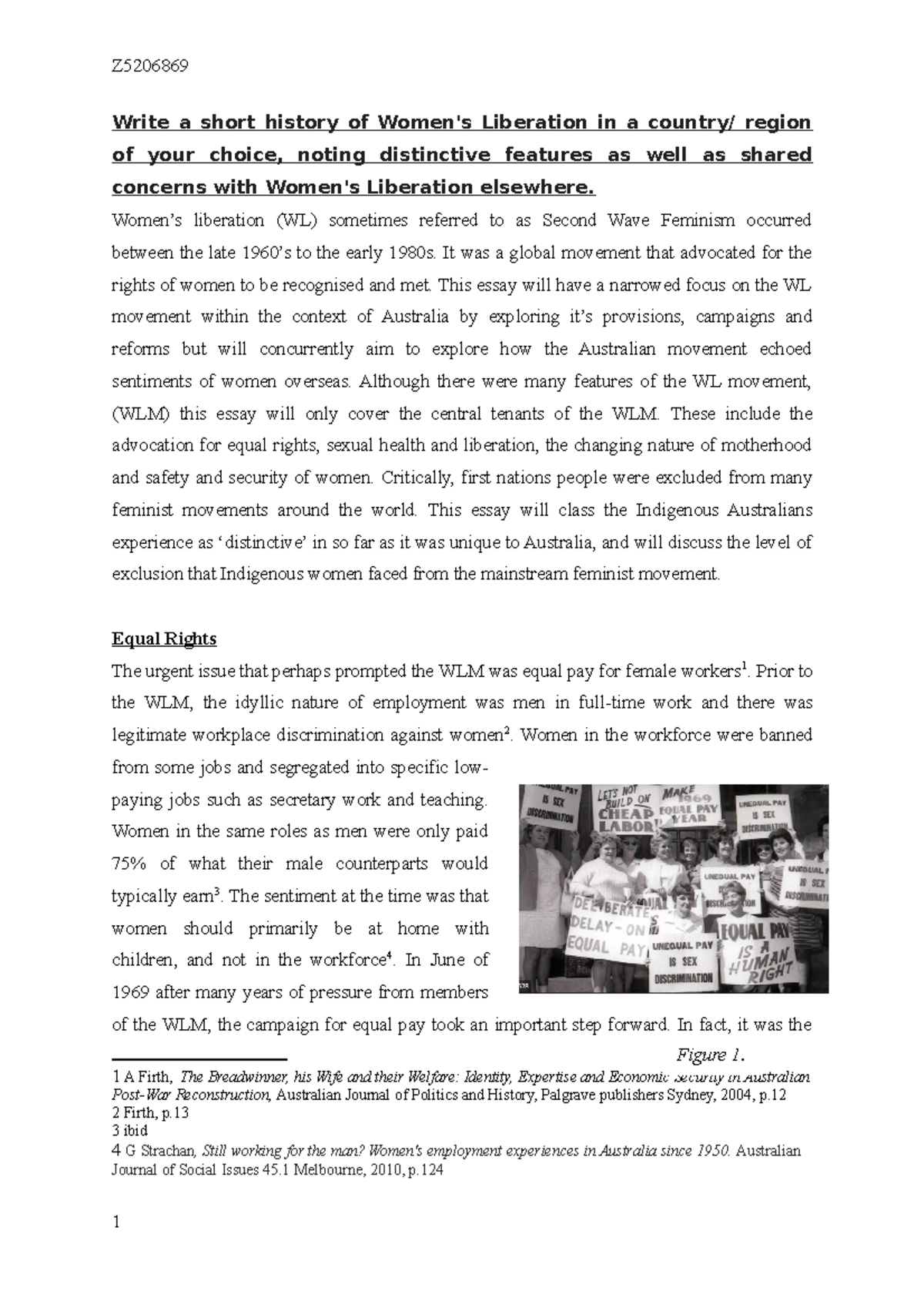 Feminism essay - assignment on second wave - Write a short history of ...
