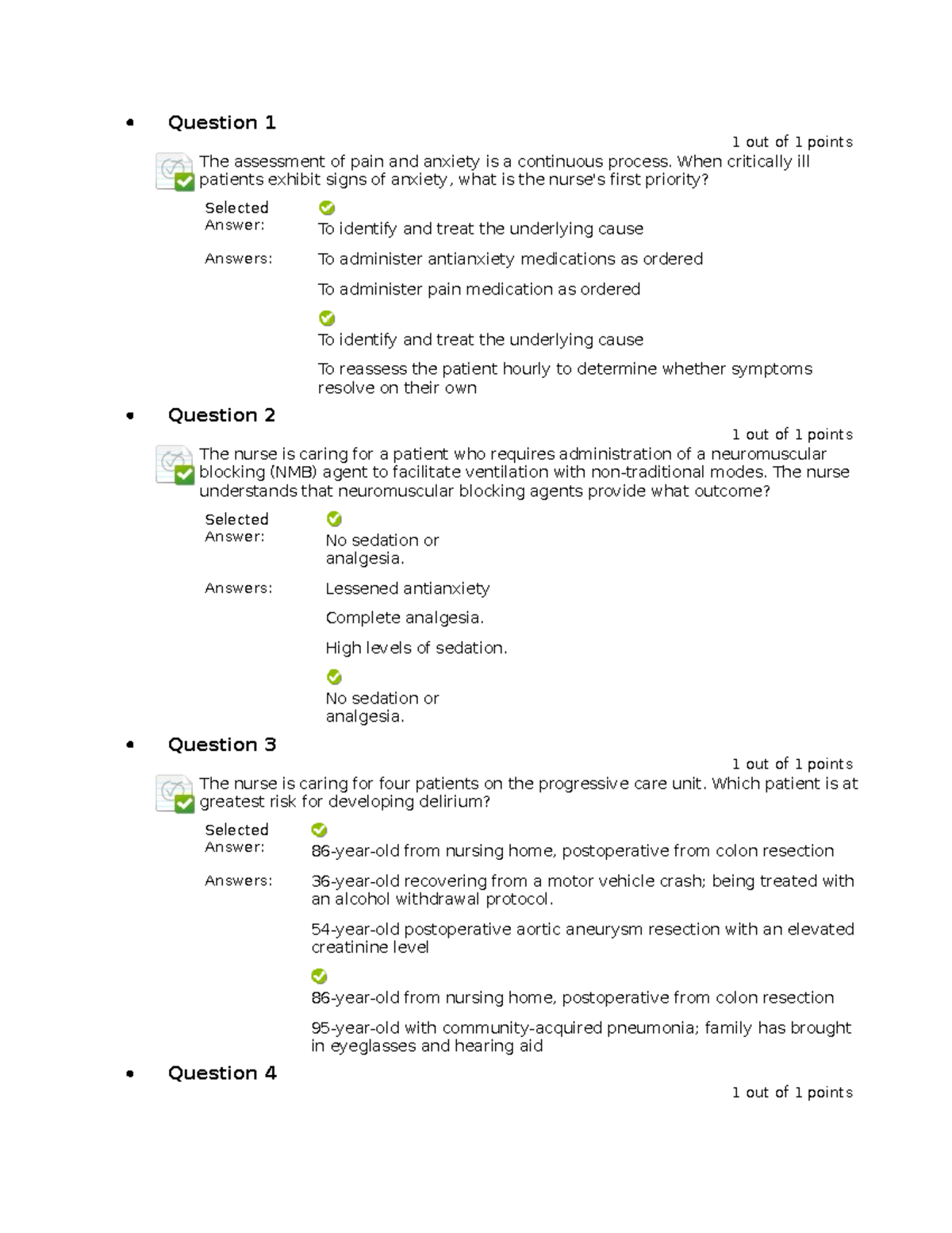 Mini Quiz 1B - quiz - Question 1 1 out of 1 points The assessment of ...