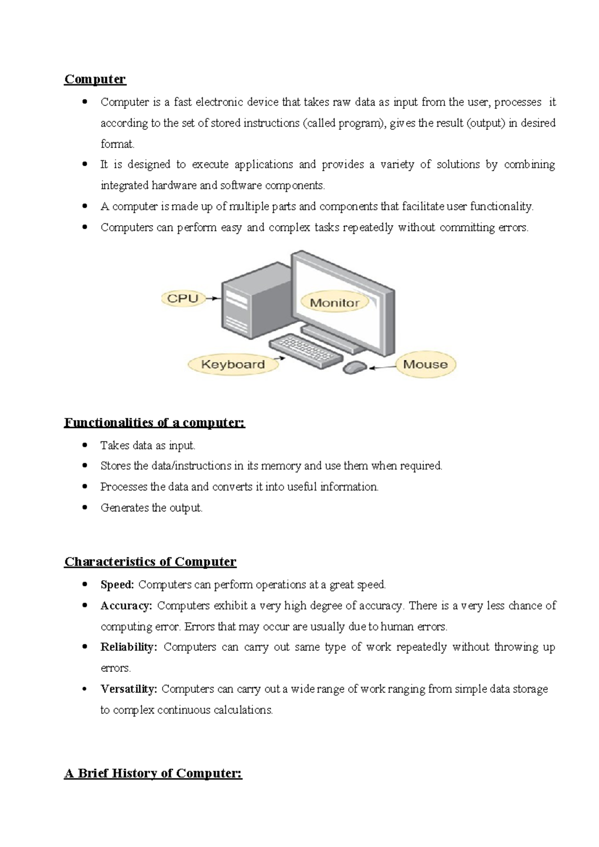 Ip Unit 1 Upto Part 1 Introduction To Programming Lecture Notes