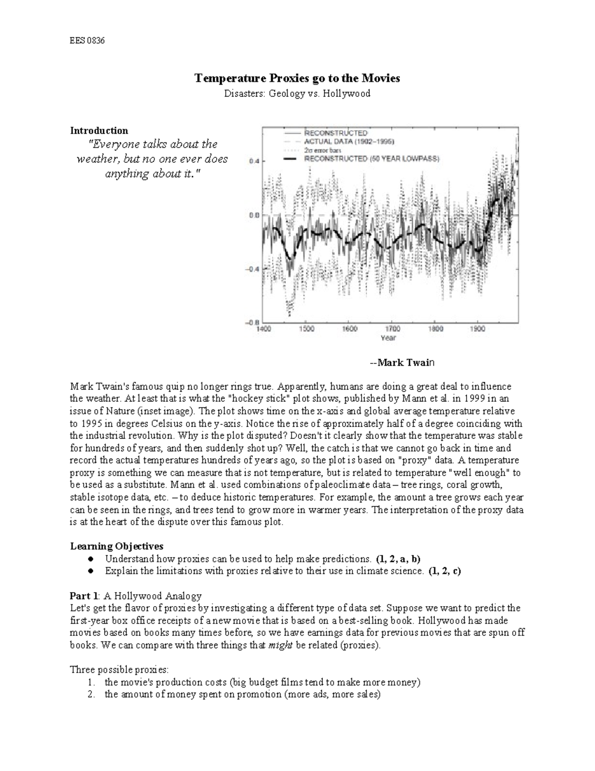 HW Temp Proxies go to the Movies - Temperature Proxies go to the Movies ...