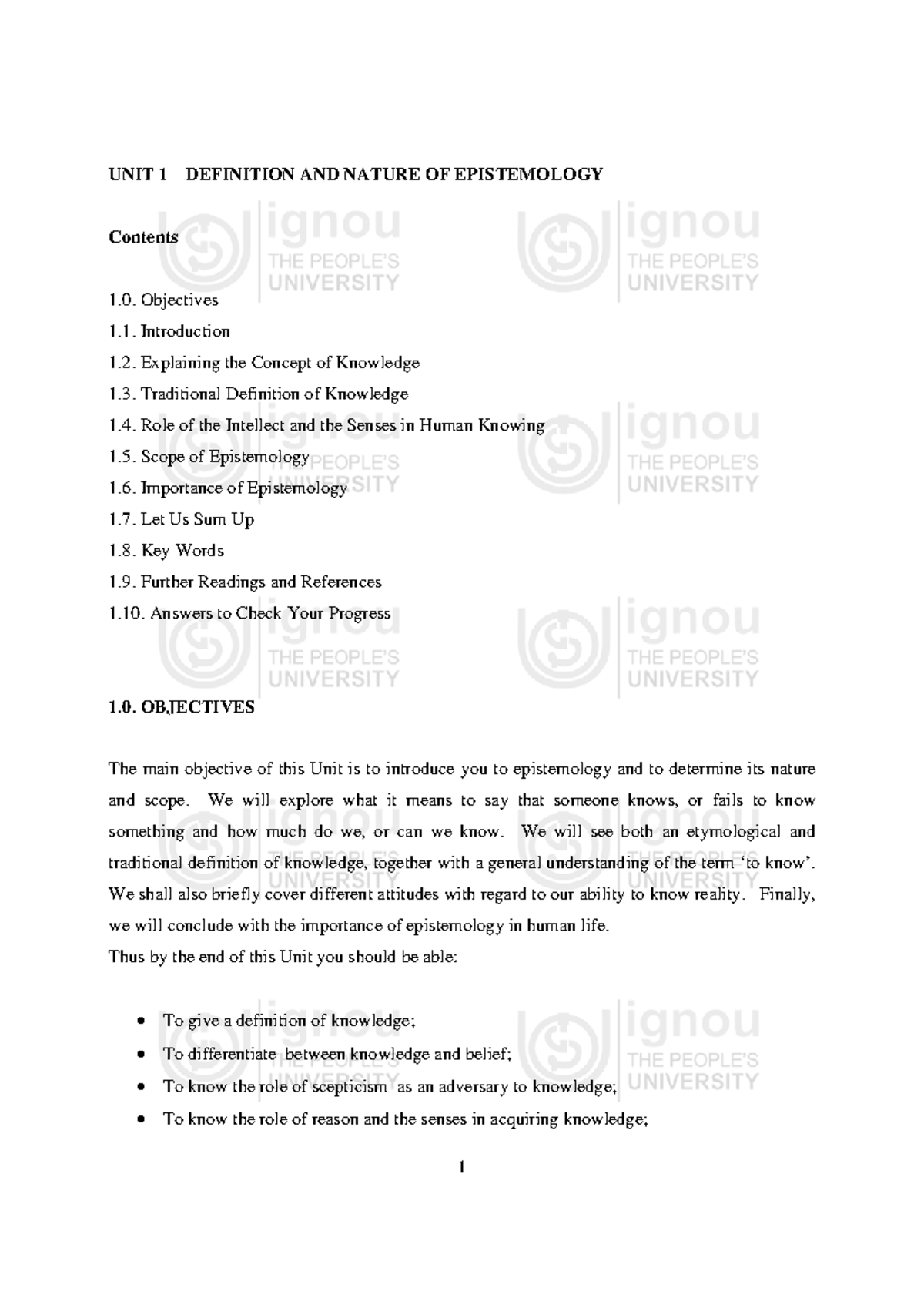 Unit-1 SCIENCE EDUCATION - UNIT 1 DEFINITION AND NATURE OF EPISTEMOLOGY ...