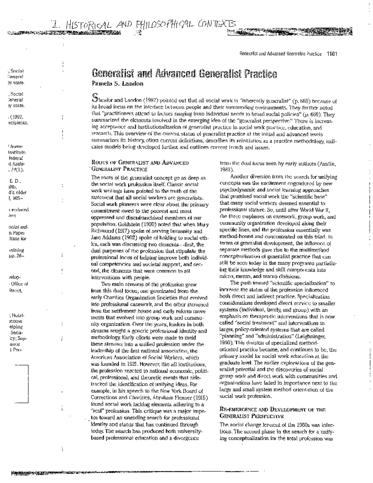 Landon - Reading materials - FYI 100-32 - Studocu