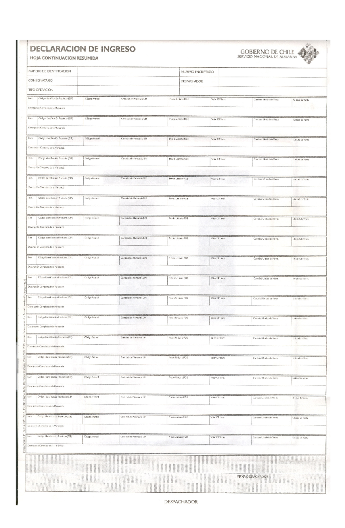 Form din hoja resumida - Formulario DIN para examen 2 - tramitacion ...
